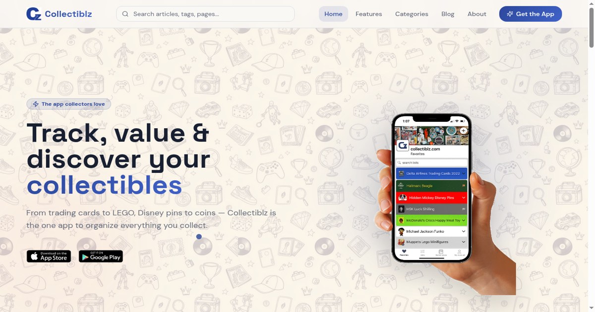 Collectiblz — Track, Value & Discover Collectibles